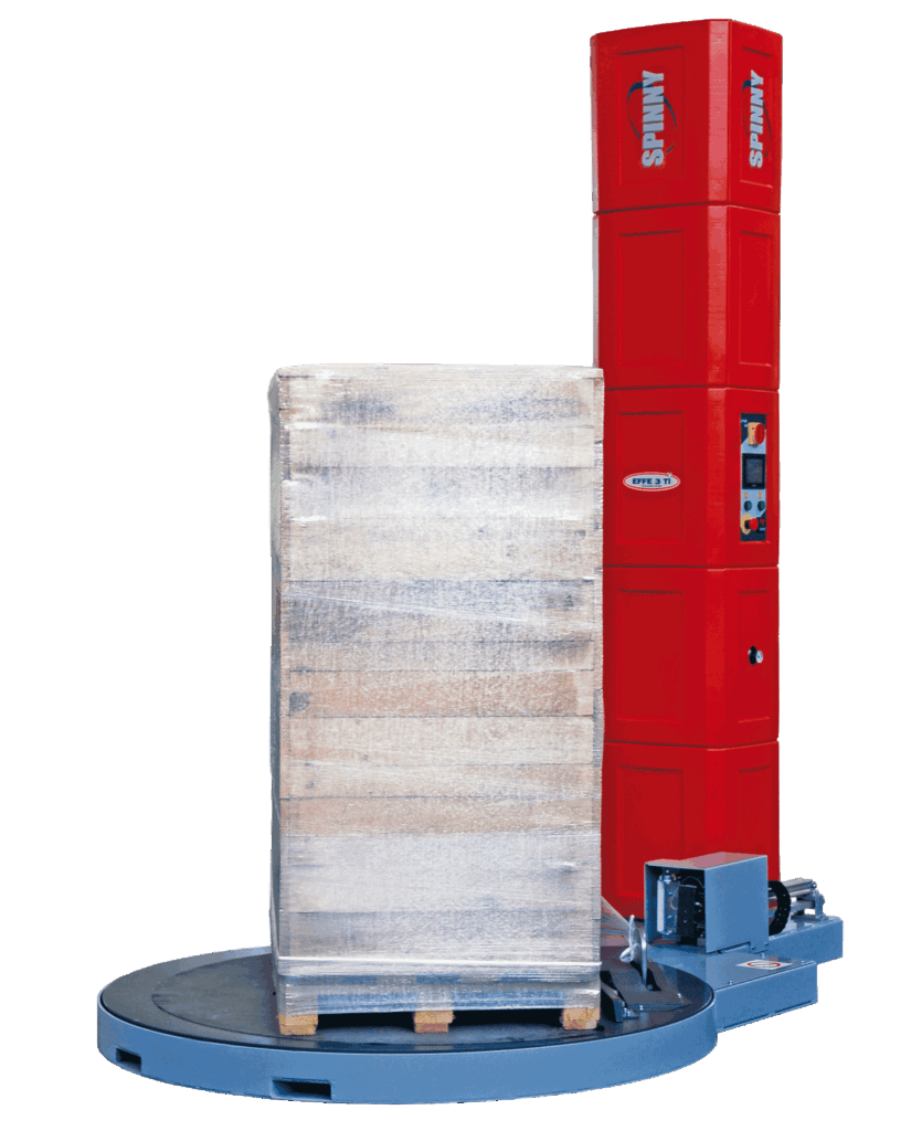 Semi-automatic pallet wrappers with turntable and rotating arm: what's ...